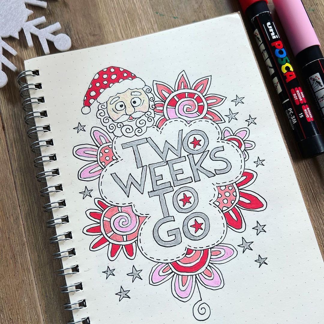 December journal pages – Tazi Art & Design Blog